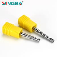 China Jinan HardBar CNC cutting tools acrylic single flute milling cutter  4*17*45 solid carbide for Acrylic and PVC for sale