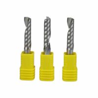 China Jinan HardBar CNC cutting tools acrylic single flute milling cutter  4*17*45 solid carbide for Acrylic and PVC for sale