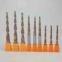 China Jinan Ying Ba Hot Selling CNC Carving Knife with Double-edged Taper Ball End Milling Cutter 6 * 25 * R1 * 50 Solid Ying Alloy suitable for wood for sale