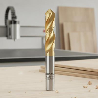 China ARDEN 3-Flute TCT Spiral CNC Router Bit Carbide Cutter for High-Speed Nesting Cabinet Furniture Production for sale