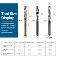 China High quality solid carbide single edge milling cutter and double-edged composite edge CNC engraving tool for sale
