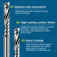 China High quality solid carbide single edge milling cutter and double-edged composite edge CNC engraving tool for sale