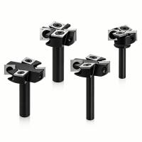 China Carbide Insert Router Bit Set for CNC Woodworking — Bottom Surfacing & Grooving Cutter, 1/2