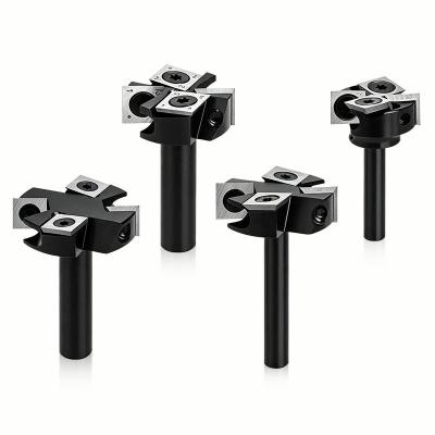 China Carbide Insert Router Bit Set for CNC Woodworking — Bottom Surfacing & Grooving Cutter, 1/2