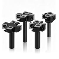 China Carbide Insert Router Bit Set for CNC Woodworking — Bottom Surfacing & Grooving Cutter, 1/2