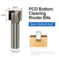 China PCD Router Bit Diamond Cleaning Bottom End MillWoodworking Cutter Slotter CNC Machine EngravingToo for sale
