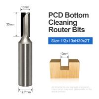 China PCD Router Bit Diamond Cleaning Bottom End MillWoodworking Cutter Slotter CNC Machine EngravingToo for sale