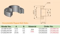 China Vacuum System CF16 Bored Blank Neck Flange Stainless 304 304L And 316L for sale