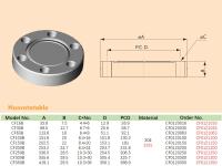 China Stainless 304 304L And 316L CF Blank Flange Nonrotatable For High Vacuum for sale
