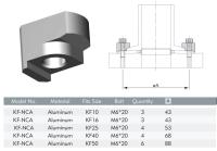 China Stainless Steel 304 316L KF Nail Clamp Aluminum KF Flange for sale