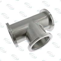 China SUS304 SUS316L ISO Tees Vacuum Fittings For Vacuum System for sale