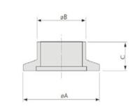 China Short KF Flange Half Nipple Short NW Flange KF10 KF16 KF25 KF40 KF50 for sale