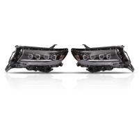 China Upgradeable Toyota PRADO Headlights Three Lens Car Led Headlamps for sale