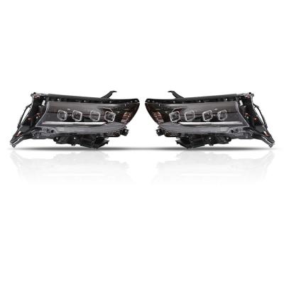 China Upgradeable Toyota PRADO Headlights Three Lens Car Led Headlamps for sale