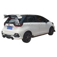 China 2018-2021 Honda Fit Carbon Fiber Front Bumper Lips Guard Body Kit 3Pcs for sale