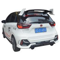 China 2018 2019 Honda FIT JAZZ Matte Front Bumper Lip Body Kit Spoiler Cover 3Pcs for sale