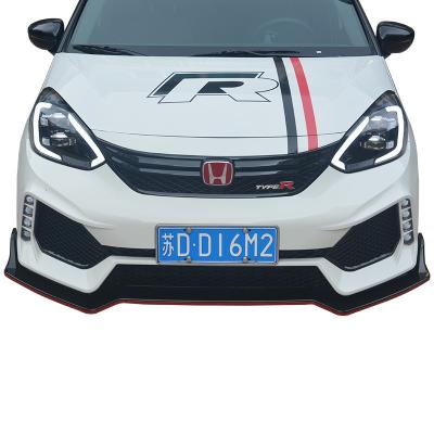China Body Kit Car Front Bumper Lip For 2018 Honda Fit for sale