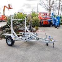 China Take Up And Pay Off cable Hydraulic Reel Trailer Electric Power Construction for sale