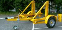 China Take Up And Pay Off cable Hydraulic Reel Trailer Electric Power Construction for sale