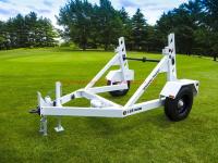 China Take Up And Pay Off cable Hydraulic Reel Trailer Electric Power Construction for sale