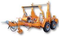 China Heavy Duty Cable Fiber Wire Reel Trailer For Transportation Towing for sale
