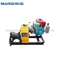 China Petrol Diesel 10 Ton Cable Puller Winch Machine For Stringing for sale