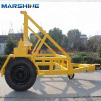 China 15T Portable Reel Strong Hydraulic Cable Drum Trailer Heavy Duty for sale