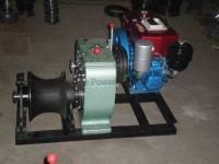 China Petrol Diesel 10 Ton Cable Puller Winch Machine For Stringing for sale