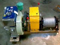 China 50KN Diesel Cable Pulling Winch ATV For Electric Hauling Conductor for sale