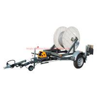 China Transport Utility Hydraulic Cable Drum Trailer Reel With Power Construction for sale