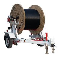 China Transport Utility Hydraulic Cable Drum Trailer Reel With Power Construction for sale
