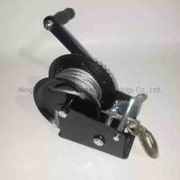 China Hand Winch And Trailer On Small Boat With Wire Rope Manual Winch for sale
