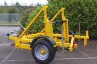 China Multifunctional Drum Trailer Cable Wire Reel Trailer ABS Anti Lock Brake for sale