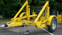 China Multifunctional Drum Trailer Cable Wire Reel Trailer ABS Anti Lock Brake for sale