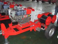 China 5 Ton Dual Bull Wheel Diesel Winch for Line Pulling and Tension for sale