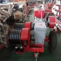 China Heavy Duty Electric Wire Rope Dual-Bullwheel Capstan Winch For Cable Pulling for sale