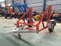 China Multifunctional Electric Hydraulic Single Reel Trailer For Cable Wire Rope for sale