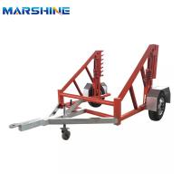 China Power Construction Double Reel Cable Drum Trailer Machinery High Precision for sale