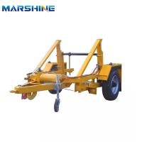 China Power Construction Double Reel Cable Drum Trailer Machinery High Precision for sale