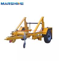 China Power Construction Double Reel Cable Drum Trailer Machinery High Precision for sale