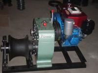 China 3Ton Belt Drive Traction Cable Pullers Diesel Engine Gasoline Engine Power Winch for sale