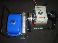 China 3Ton Belt Drive Traction Cable Pullers Diesel Engine Gasoline Engine Power Winch for sale