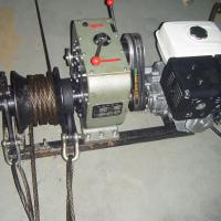 China 3Ton Belt Drive Traction Cable Pullers Diesel Engine Gasoline Engine Power Winch for sale