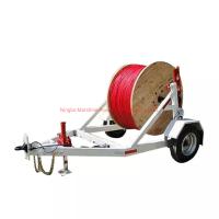 China Power Construction Diesel Engine Cable Drum Trailer ISO9001 Certificated for sale