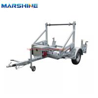 China 12T Mechanical Utility Reel Cable Drum Trailer 800MM-2100MM for sale