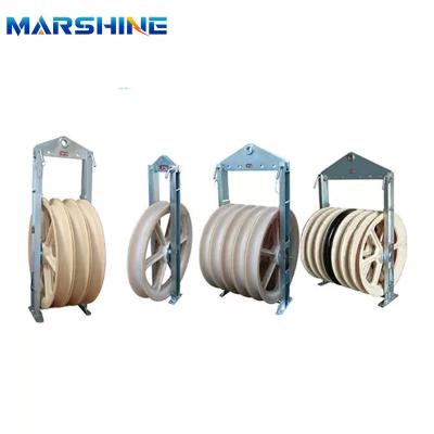 China Aluminum Wheel And Rubber Liner SH822 822mm Large Diameter Stringing Block For Stringing for sale
