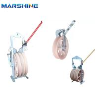 China 822mm Diameter Stringing Blocks With Rubber Lined Nylon Sheave For Conductor Can Be Customized for sale