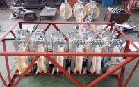 China 822mm Diameter Stringing Blocks With Rubber Lined Nylon Sheave For Conductor Can Be Customized for sale