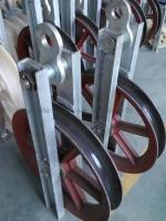 China High Speed Pulley Tackle 8 Ton Snatch Block For Electric Wire Rope Cable String for sale