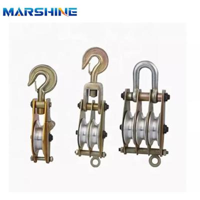 China Heavy Duty Wire Pulley Tackle Snatch Block Overhead Line Steel Sheaves for sale